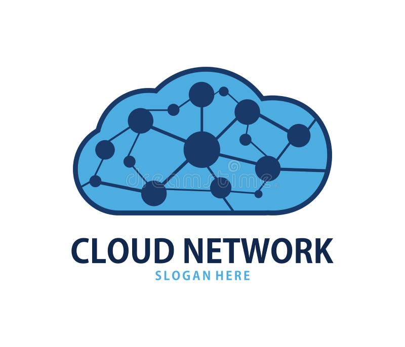 Vector Global Network Cloud Online Cloud Storage Logo Design Stock ...