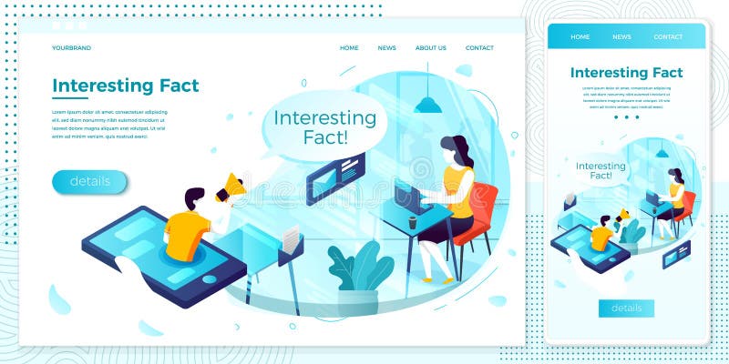 Vector Fun Fact Speech Bubble. Concept Illustration. Funny Fact ...