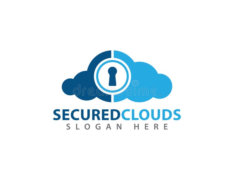 Vector Secure and Guarded Online Cloud Storage Logo Design Stock ...