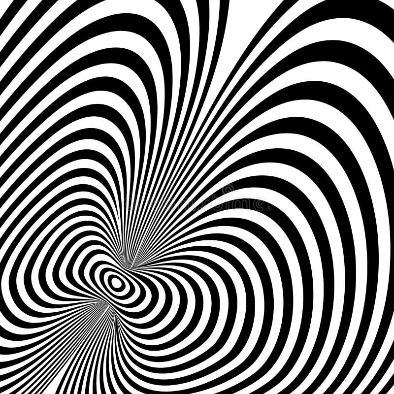 Vector Op Art Pattern. Optical Illusion Abstract Background Stock ...