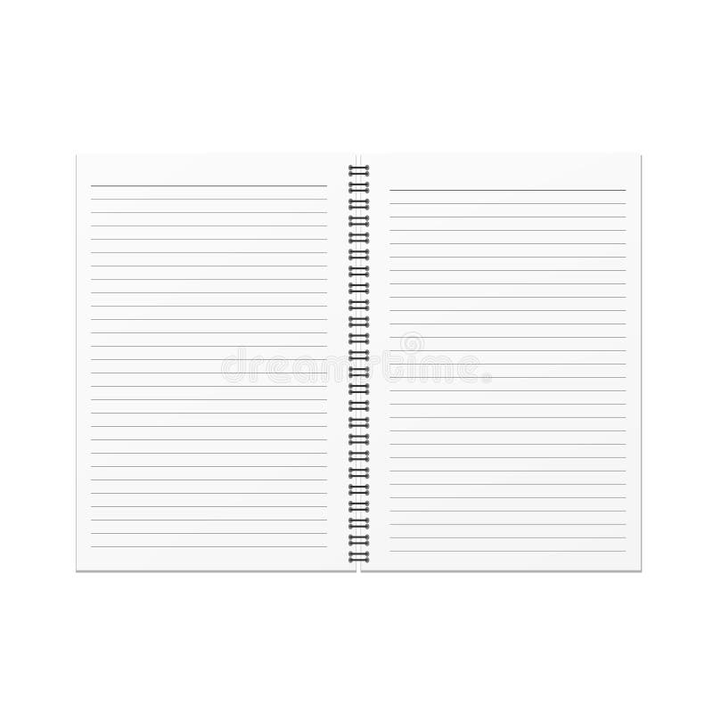 Notebook. Horizontal and Vertical Template of Diary Stock Vector ...