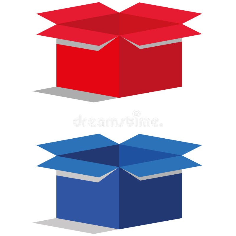 Vector Open Gift Boxes. Icons. Stock Vector - Illustration of icons ...