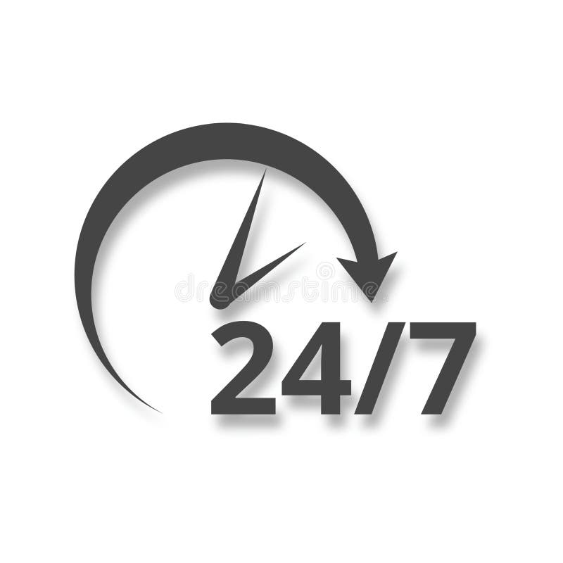 Vector open hours icon stock vector. Illustration of open - 168794605