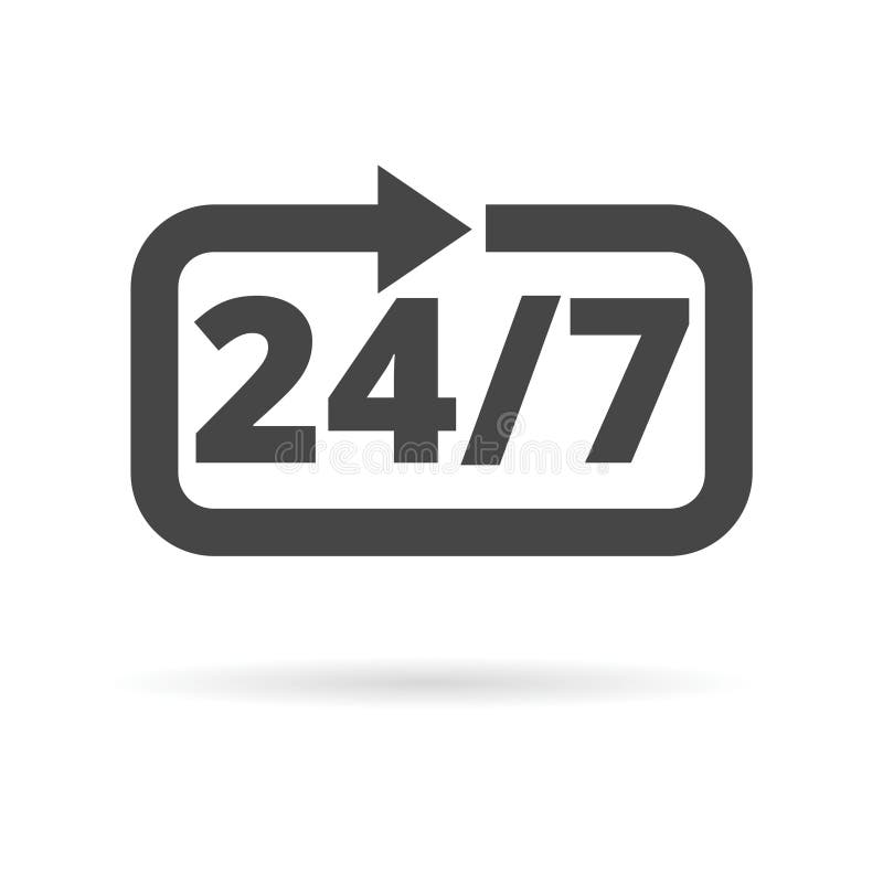 Vector open hours icon stock vector. Illustration of online - 168794630