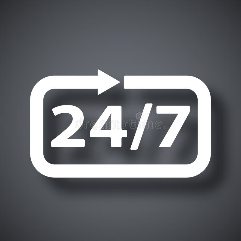 Vector open hours icon stock vector. Illustration of customer - 240511048