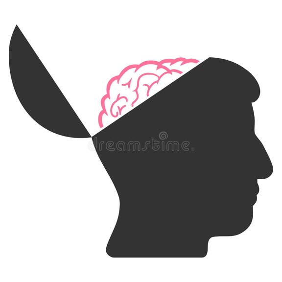Open Mind Vector Icon stock vector. Illustration of creativity - 128022492