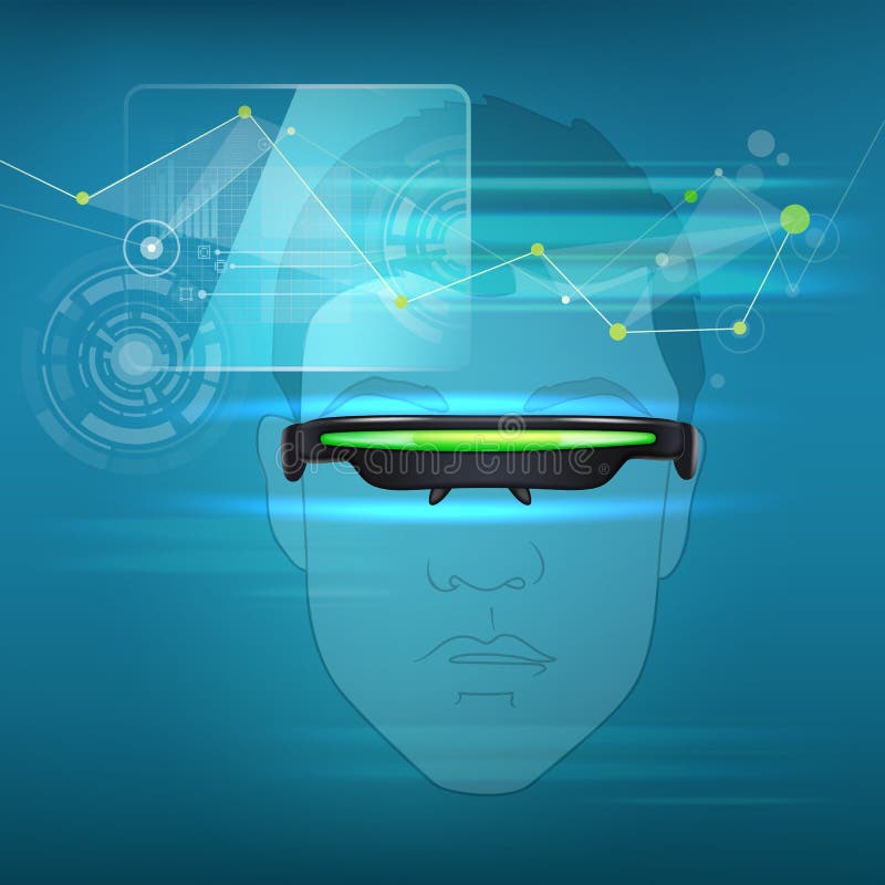 Optical Head-mounted Display Stock Vector - Illustration of goggles ...