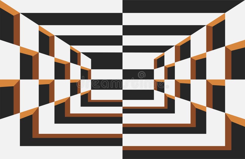 Vector Optical Illusion Graphic Design Stock Vector - Illustration of ...