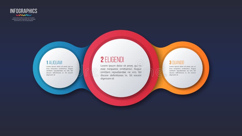 Vector 3 Options Infographic Design, Presentation Template. Stock ...