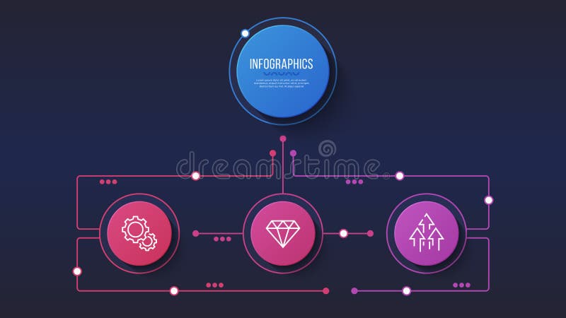 Vector 3 Options Infographic Design, Structure Chart, Stock Vector ...