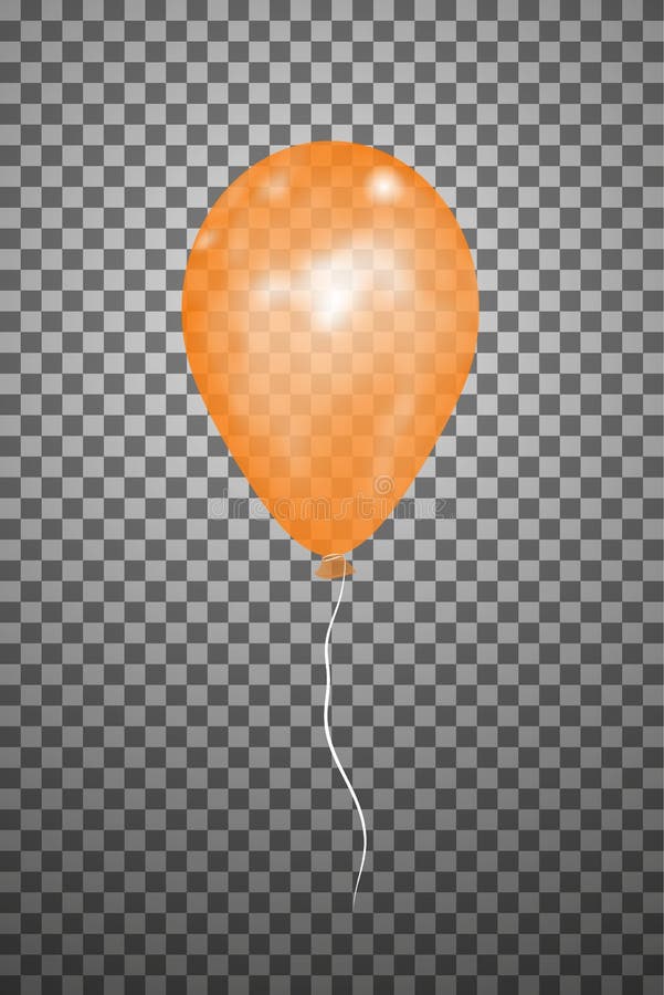 Vector Orange Air Balloon. Eps10. Stock Vector - Illustration of happy ...