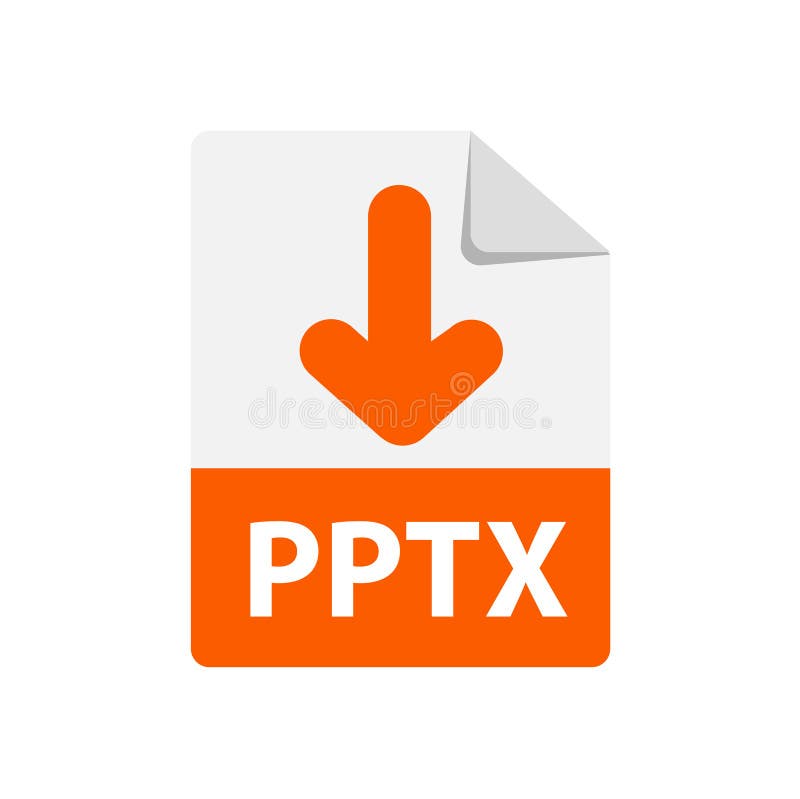 Vector Orange Icon PPTx. File Format Extensions Icon Stock Vector ... Vector Orange Icon PPTx. File Format Extensions Icon Stock Vector ...