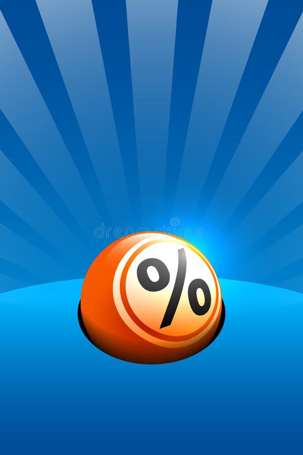 Vector Blue Lottery / Bingo Ball Stock Illustration - Illustration of ...