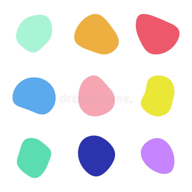 Vector Organic Blob Abstract Shapes Stock Vector - Illustration of ...