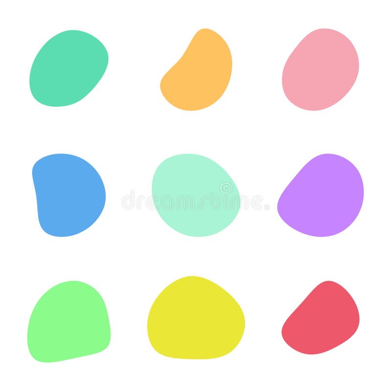 Vector Organic Blob Abstract Shapes Stock Illustration - Illustration ...