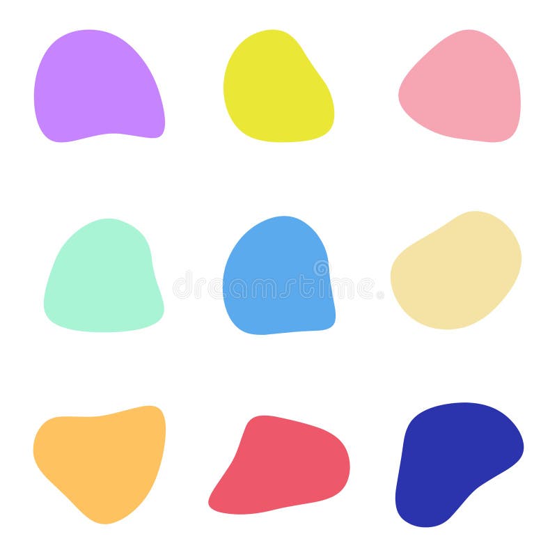 Vector Organic Blob Abstract Shapes Stock Illustration - Illustration ...