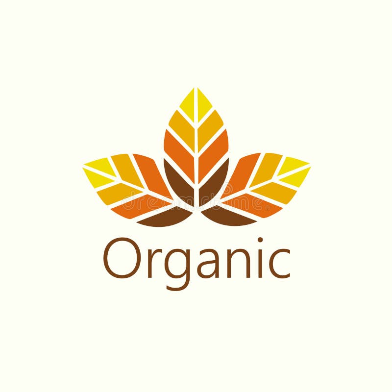 Vector Organic Leaves Ecological Logo Illustration Stock Vector ...
