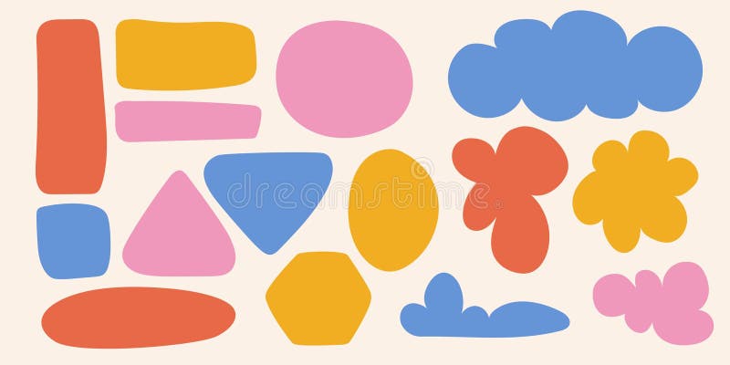Vector Organic Shapes. Hand Drawn Text Boxes. Stock Illustration ...