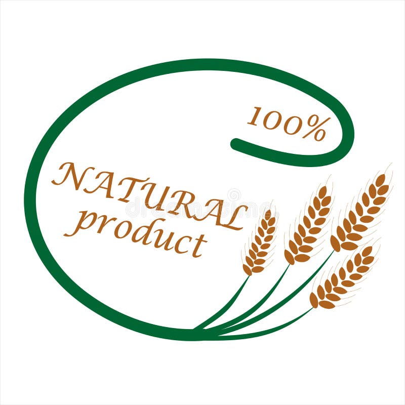 Vector Symbol or Label with Wheat. Stock Vector - Illustration of seed ...
