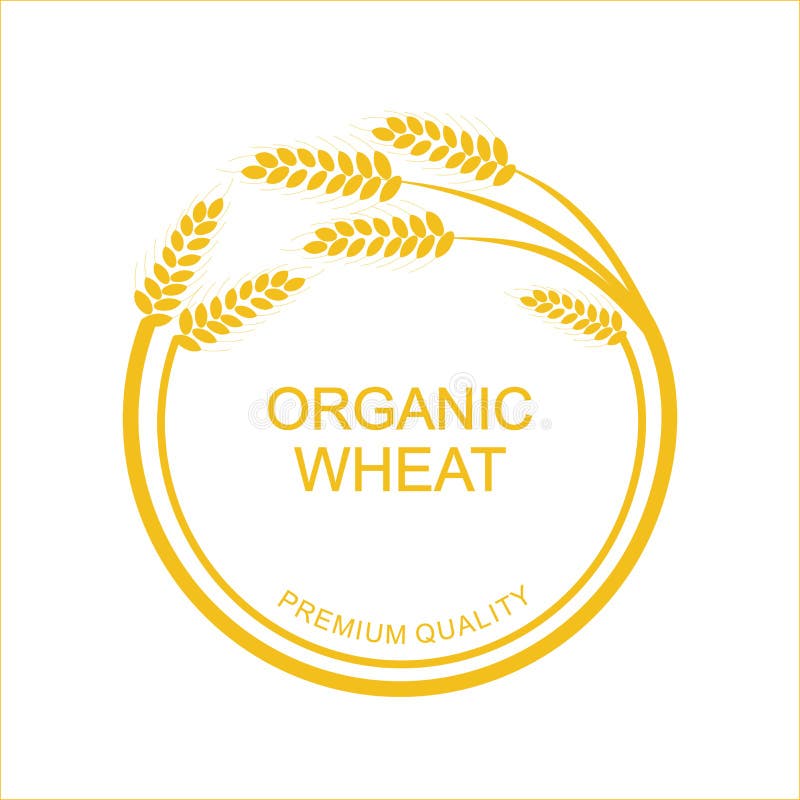 Vector Symbol or Label with Wheat. Stock Vector - Illustration of sign ...