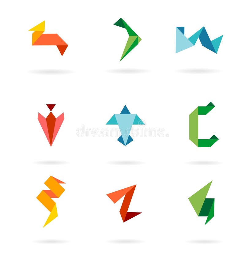 Vector origami stock vector. Illustration of background - 294033727