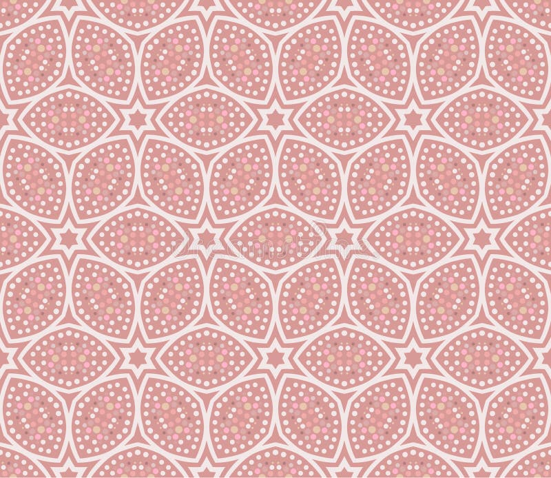 Vector Ornament Seamless Pattern Wallpaper Stock Illustration ...