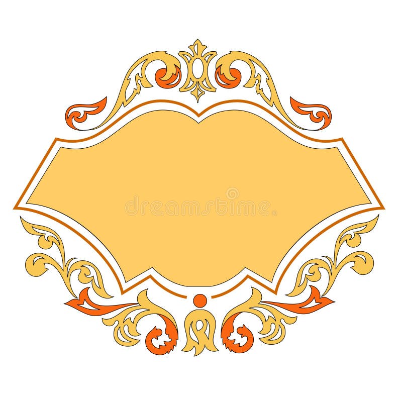 Golden Stylized Letter T of the Latin Alphabet. Monogram Template with ...