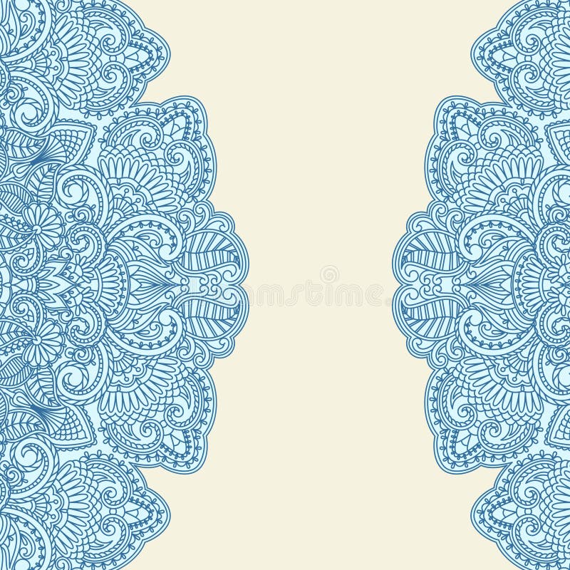 Vector Ornamental Background. Stock Vector - Illustration of blue ...