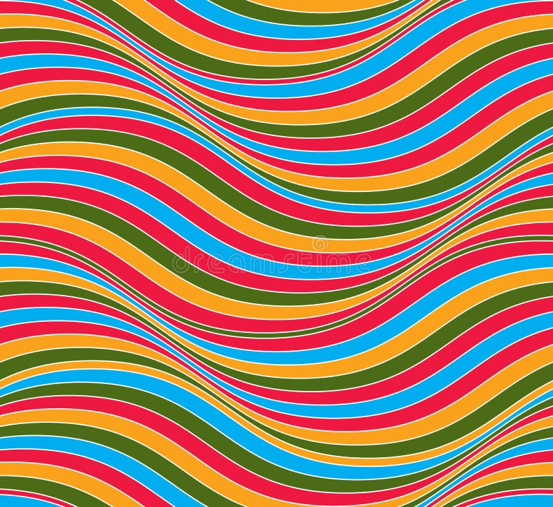 Vector Ornamental Continuous Background Made Using Undulate Line Stock ...