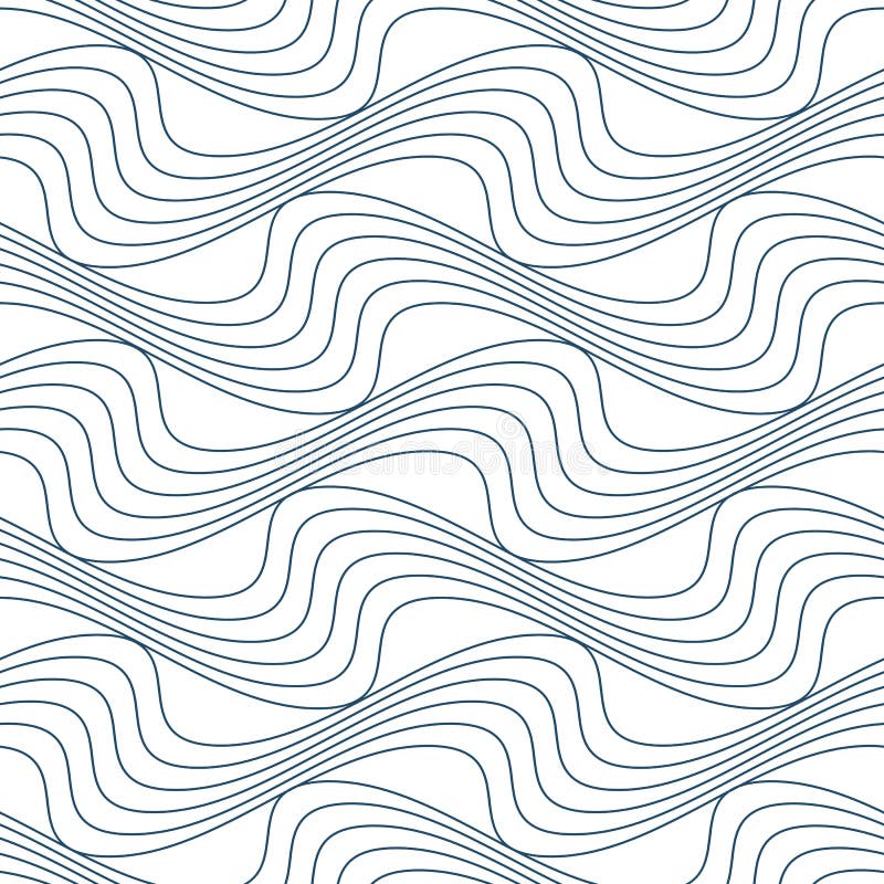 Vector Ornamental Continuous Background Made Using Undulate Line Stock ...