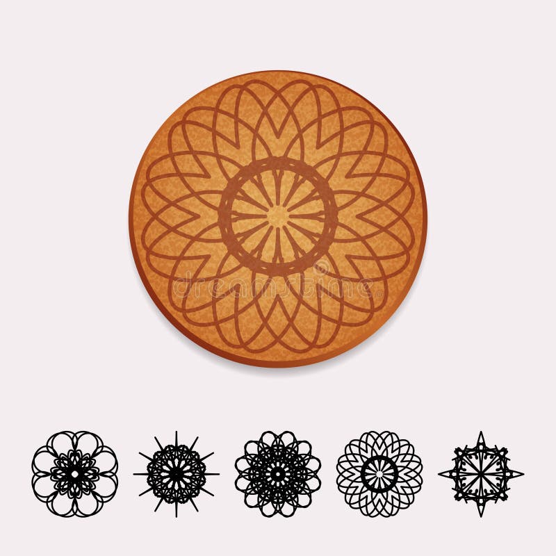 Vector Ornamental Cork Beer Coaster Stock Vector - Illustration of ...