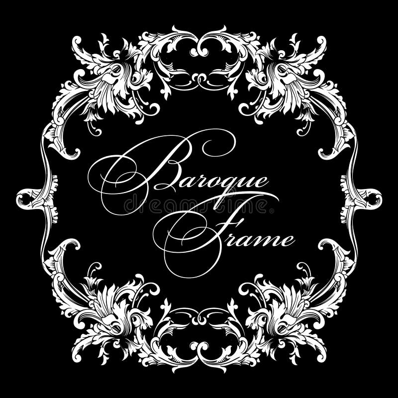 Ornamental Border, Frame. Baroque Pattern. Vector Seamless Stock Vector ...