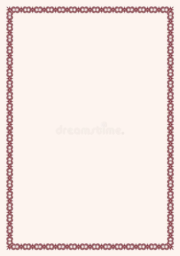 Simple Frame Vector Ornamental Frame Stock Vector - Illustration of ...
