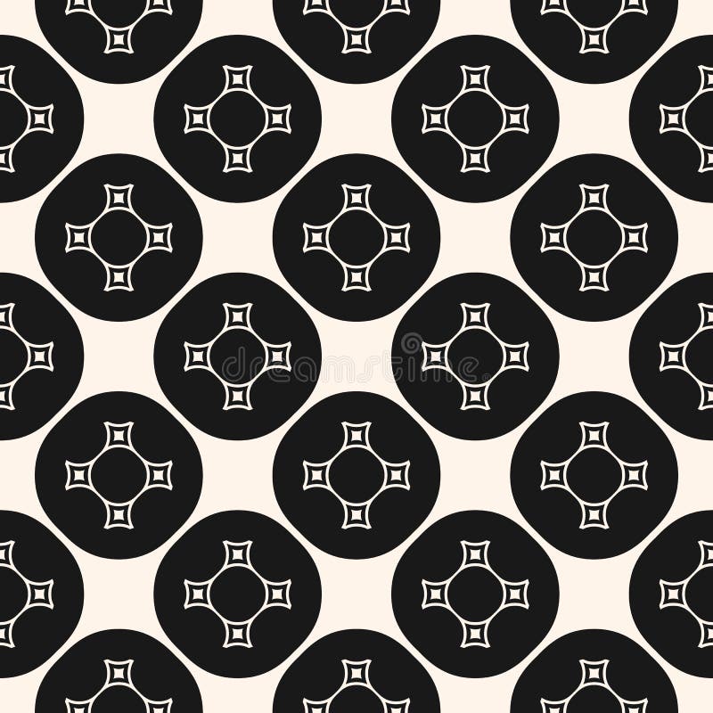 Vector Ornamental Seamless Pattern with Repeat Geometric Tiles, Circles ...