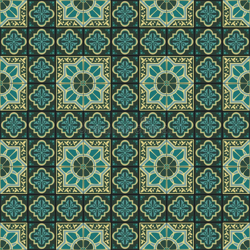 Vector ornamental tiles stock vector. Illustration of pavement - 63684686