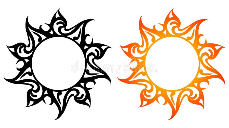 Fire Sun Tattoos Fire – Flames Tattoo Design JHF 00011