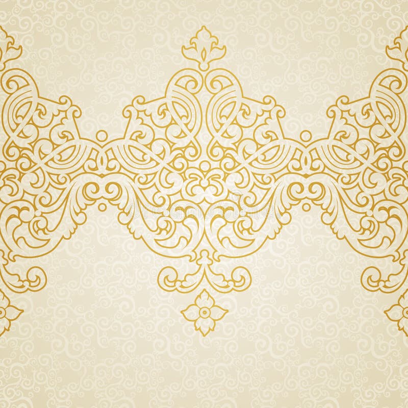 Vector Ornate Border in Victorian Style. Stock Vector - Illustration of ...