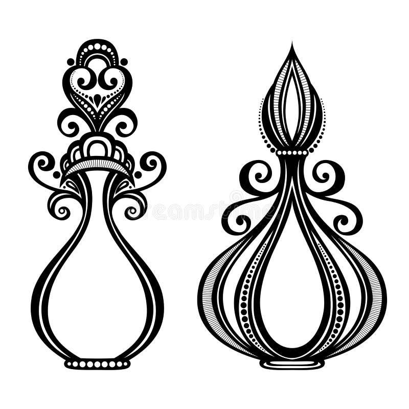 Vector Ornate Perfume stock vector. Illustration of design - 36236565