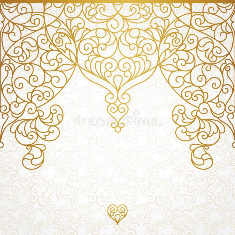 Ornate seamless texture stock vector. Illustration of round - 76500553