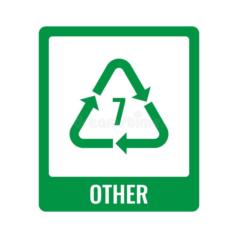 Vector OTHER Plastic Recycle Code Sign Stock Vector - Illustration of ...