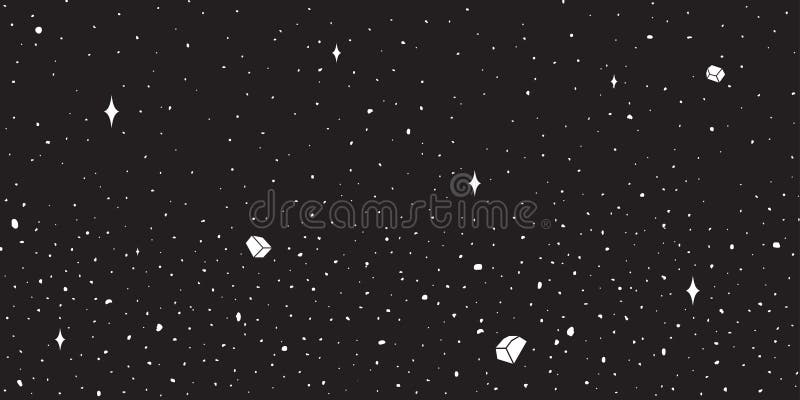 Vector Outer Space Star Planet Night Sky Background Wallpaper Stock ...