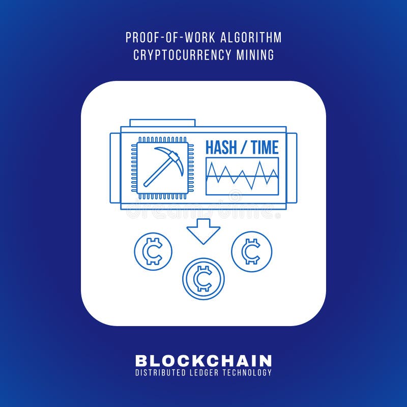 Blockchain Distributed Ledger Technology Illustration Stock Vector ...