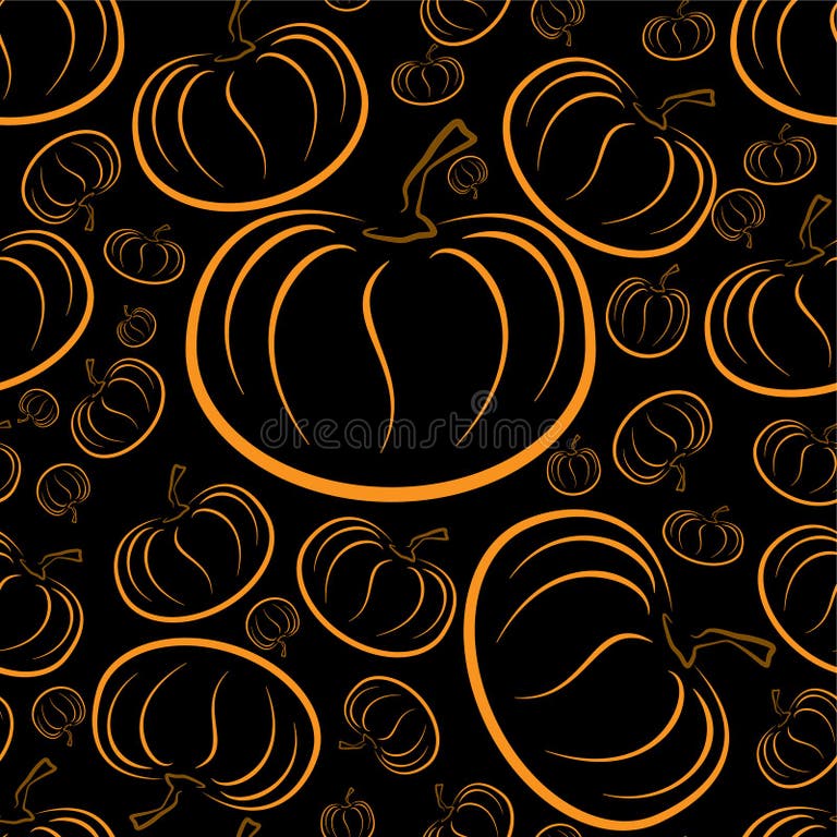 Pumpkin Patch Pattern Stock Illustrations – 779 Pumpkin Patch Pattern ...