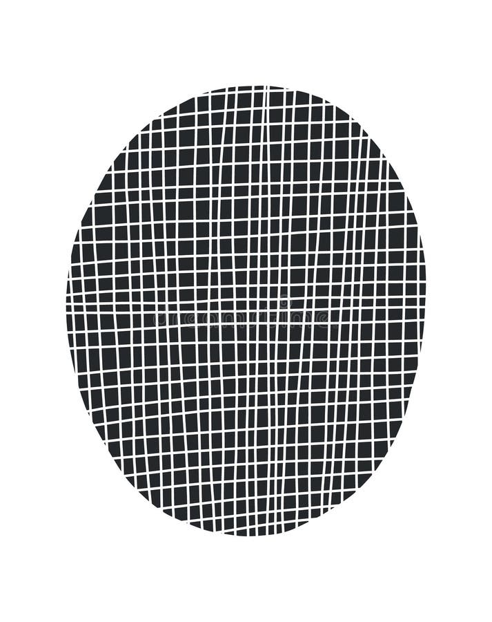 Vector Oval Element Isolated on White Background. Stock Vector ...