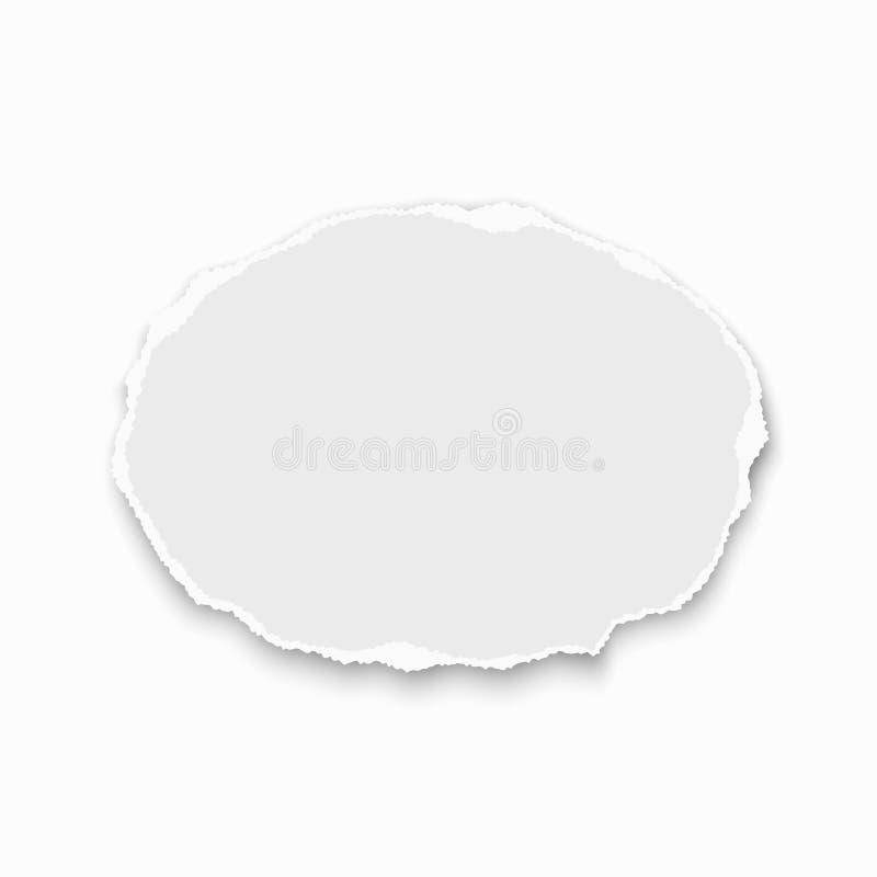 Torn oval paper set stock vector. Illustration of concept - 26876494