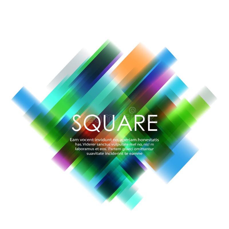 Vector Overlapping Color Square Network Design Stock Vector ...