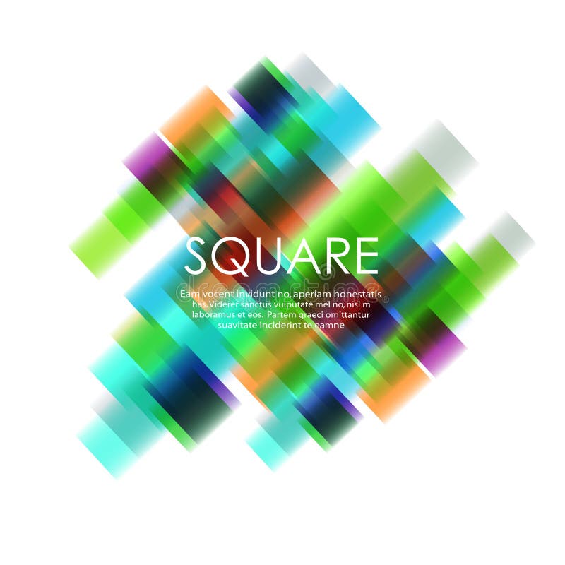 Vector Overlapping Color Square Network Design Stock Vector ...