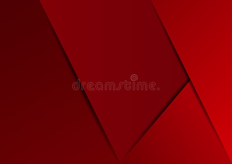 Vector Overlapping Red Layers Background Stock Vector - Illustration of ...