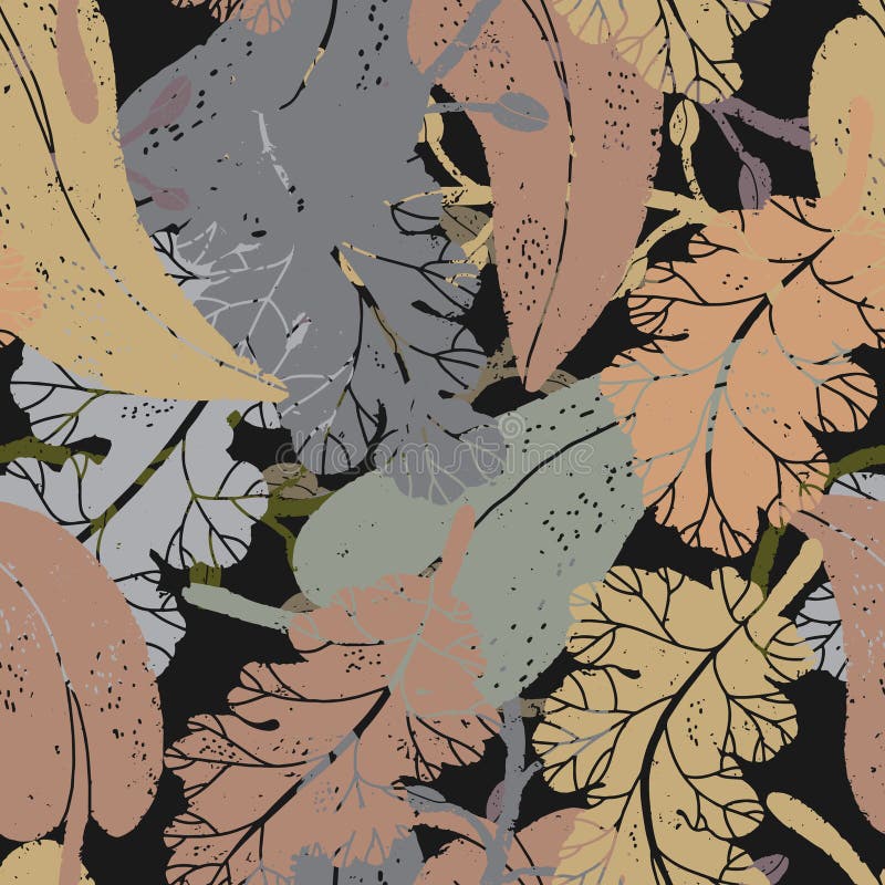 Vector Overlapping Seamless Pattern Stock Vector - Illustration of ...