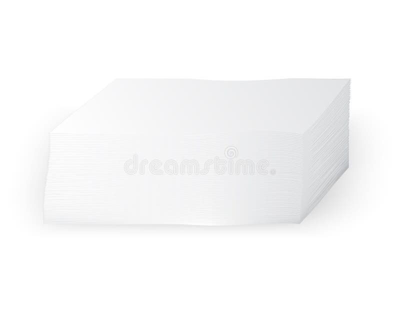 Vector pack of paper stock vector. Illustration of pile - 280349836